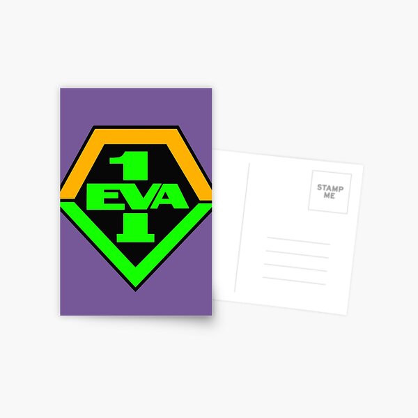 "Evangelion Unit 1 Logo" Postcard for Sale by harryg11 | Redbubble