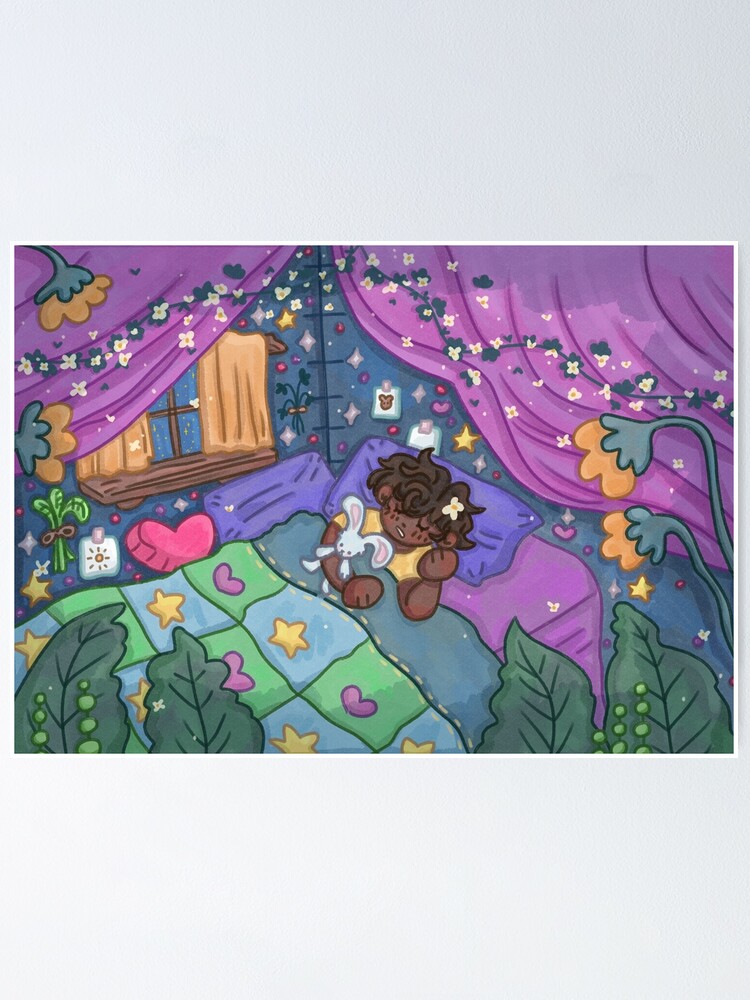 "Sleepybyes" Poster for Sale by clovercomb | Redbubble