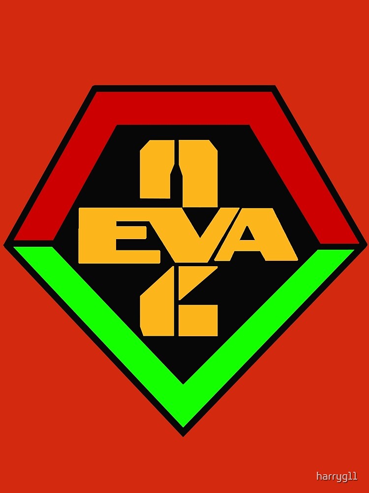 "Evangelion Unit 2 Logo" Art Print by harryg11 | Redbubble