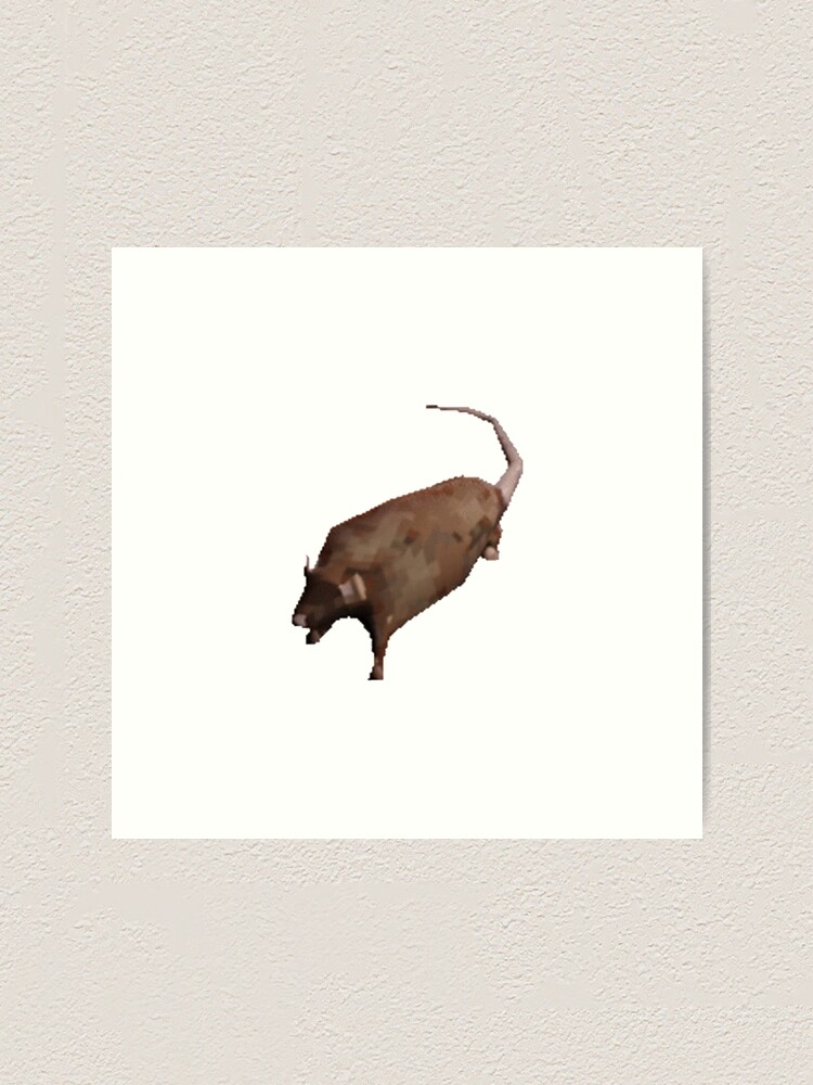"Spinning Rat Meme" Art Print for Sale by beeeboooop | Redbubble