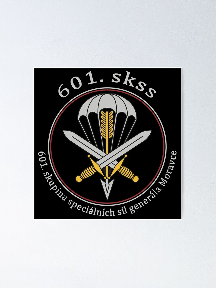 "Czech Special Forces 601 SKSS Army Patch #2160" Poster for Sale by ...