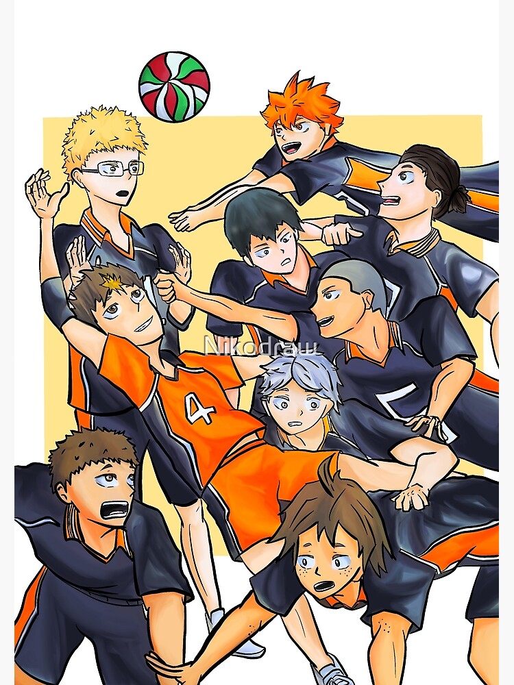 "Karasuno - Haikyuu" Poster for Sale by Nikodraw | Redbubble