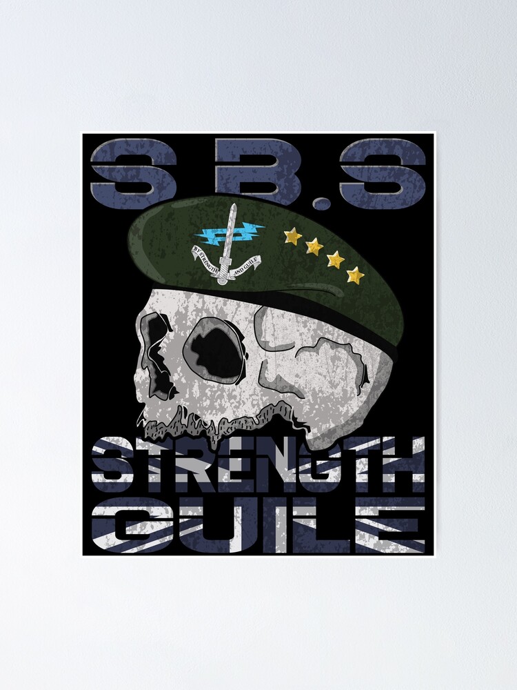 "British Special Forces UK Special Boat Service SBS Patch #2170" Poster ...