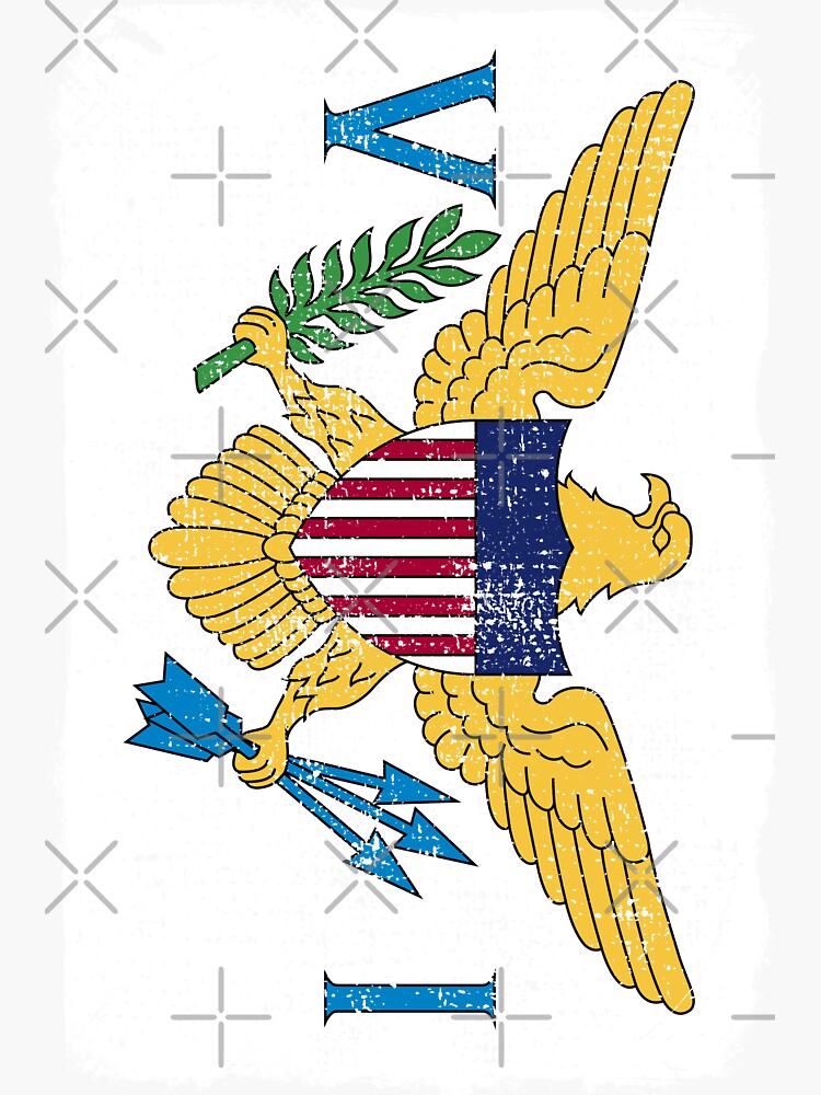 "Flag of US Virgin Islands" Sticker for Sale by StarWheels | Redbubble
