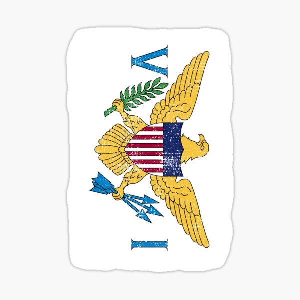 "Flag of US Virgin Islands" Sticker for Sale by StarWheels | Redbubble