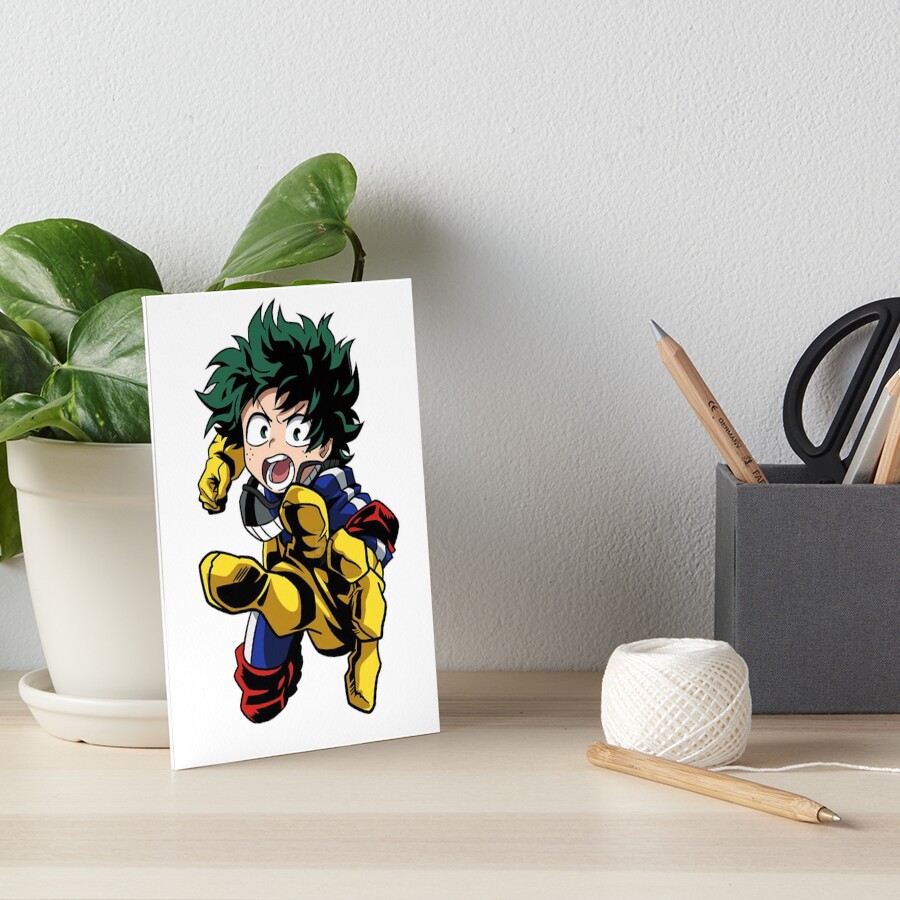 "My Hero Academia Deku Sticker" Art Board Print by CharlieGrapics ...