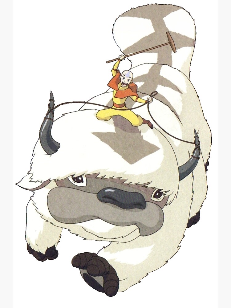 "Appa and Aang" Poster for Sale by SocialTekkie | Redbubble
