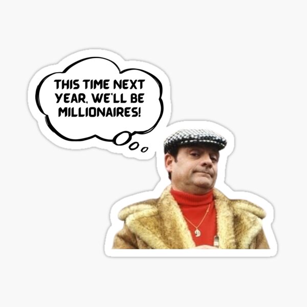 "Del'boy " Sticker for Sale by MALIKS3 | Redbubble