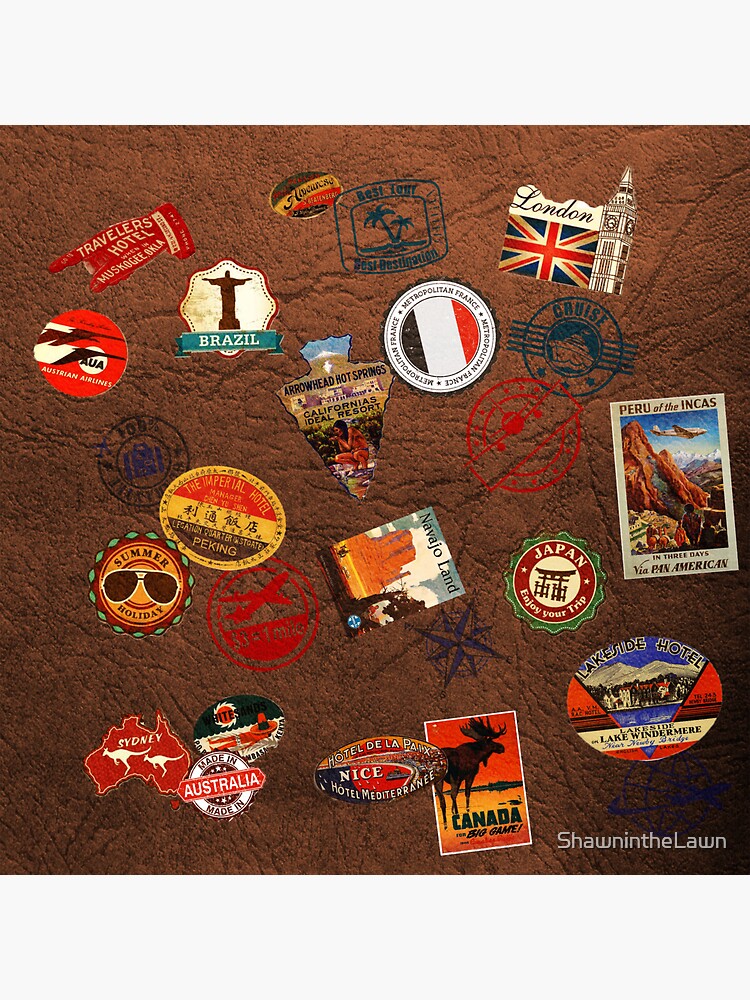 "globetrotter" Sticker by ShawnintheLawn | Redbubble