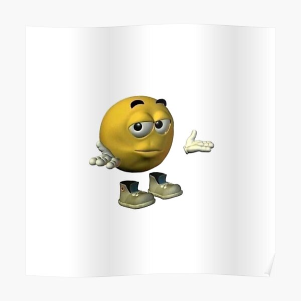 "Emoji Man idk" Poster for Sale by sabahnaveed | Redbubble