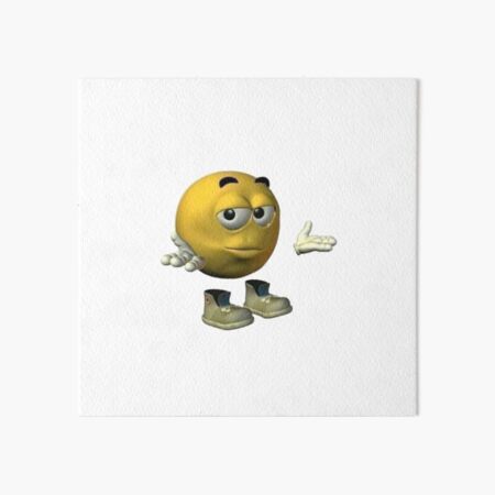 "Emoji Man idk" Art Board Print for Sale by sabahnaveed | Redbubble