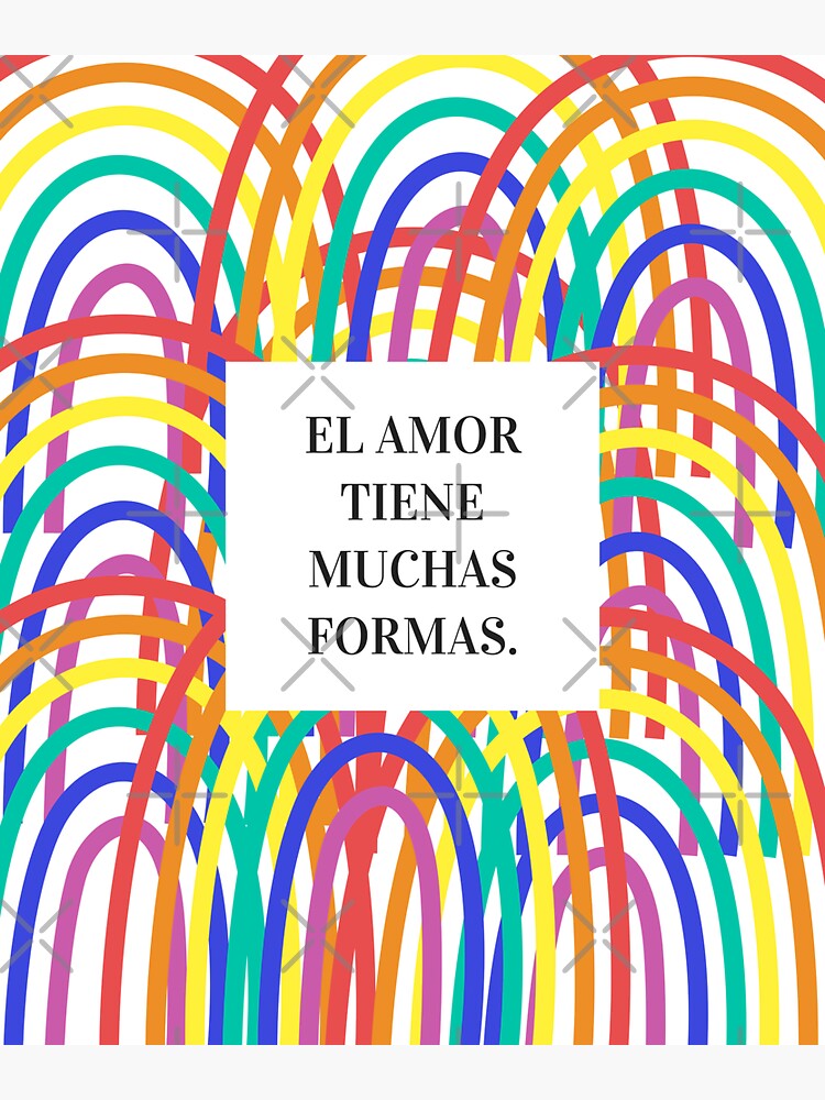 "LOVE HAS MANY FORMS" Sticker for Sale by We-are-Art | Redbubble