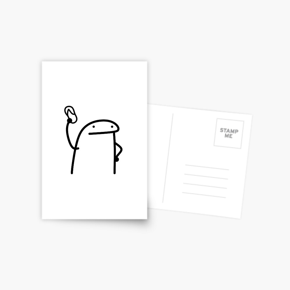 Postal «flork chancla» de sabahnaveed | Redbubble