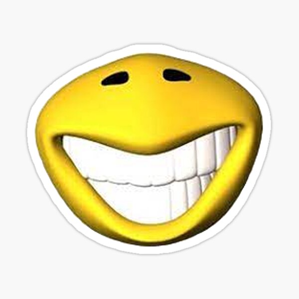 "Goofy Smile" Sticker for Sale by Pit-Stop | Redbubble