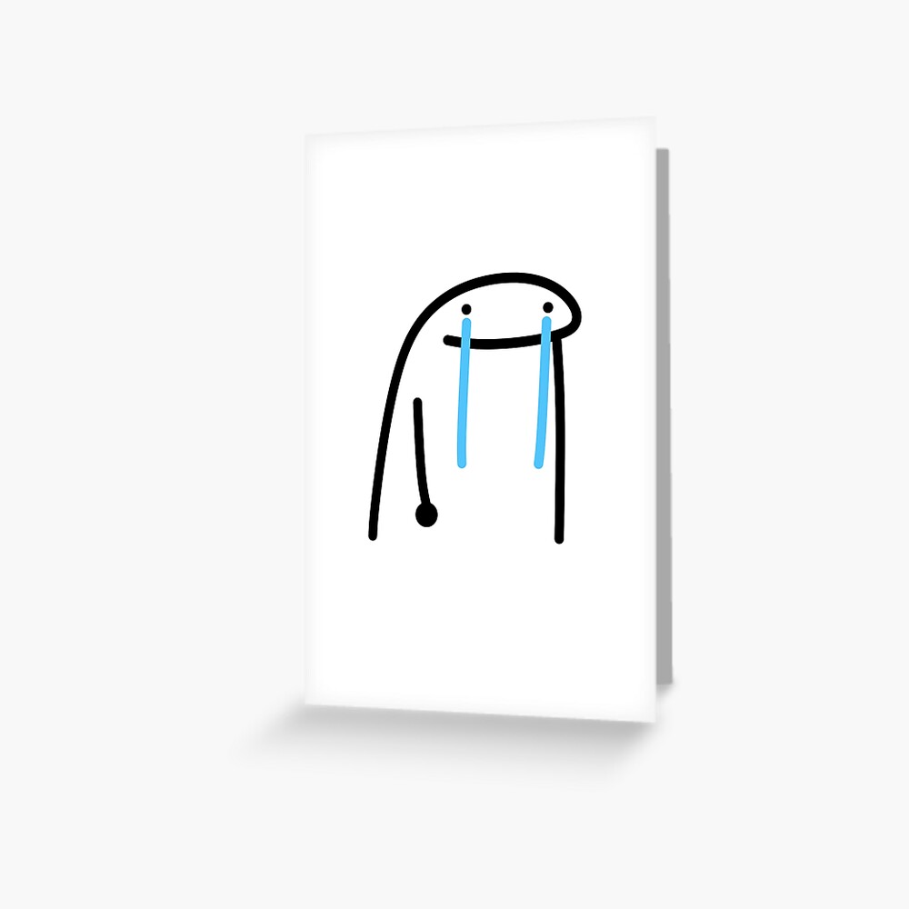 "Flork Crying" Greeting Card by sabahnaveed | Redbubble