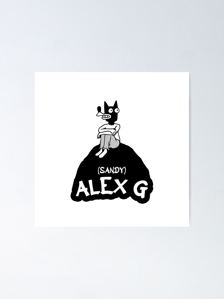 "(Sandy) Alex G Cartoon" Poster for Sale by MBREED | Redbubble