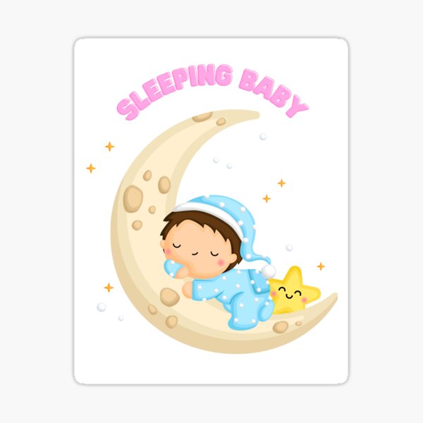 "Sleeping Baby" Sticker for Sale by babyscuddle | Redbubble