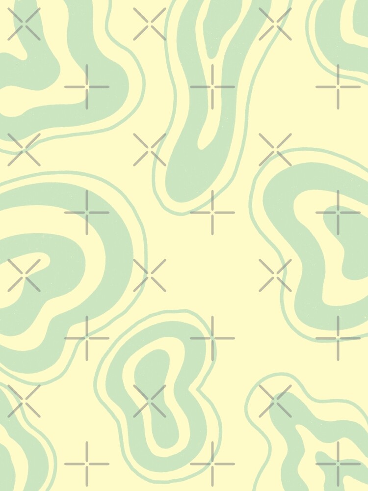 Póster «The Amazing Shape - Obra de arte en colores pastel verde ...