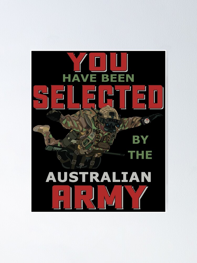 "Australian Army Paratrooper #2174" Poster for Sale by Rare-Militia ...