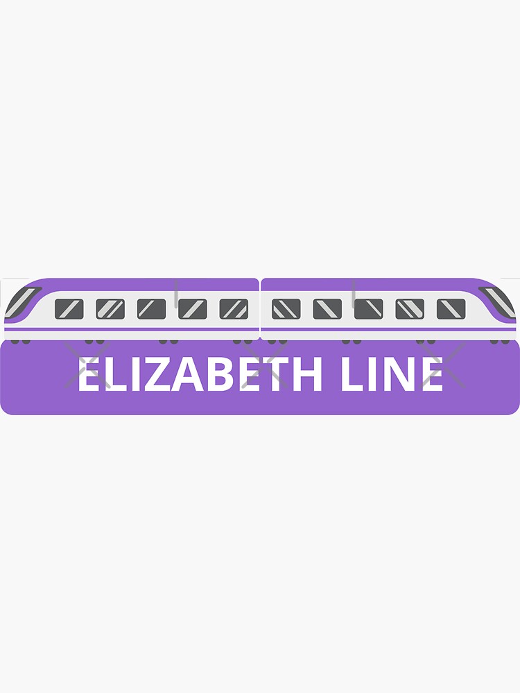 "Elizabeth Line Purple Train" Sticker for Sale by LoloTrends | Redbubble