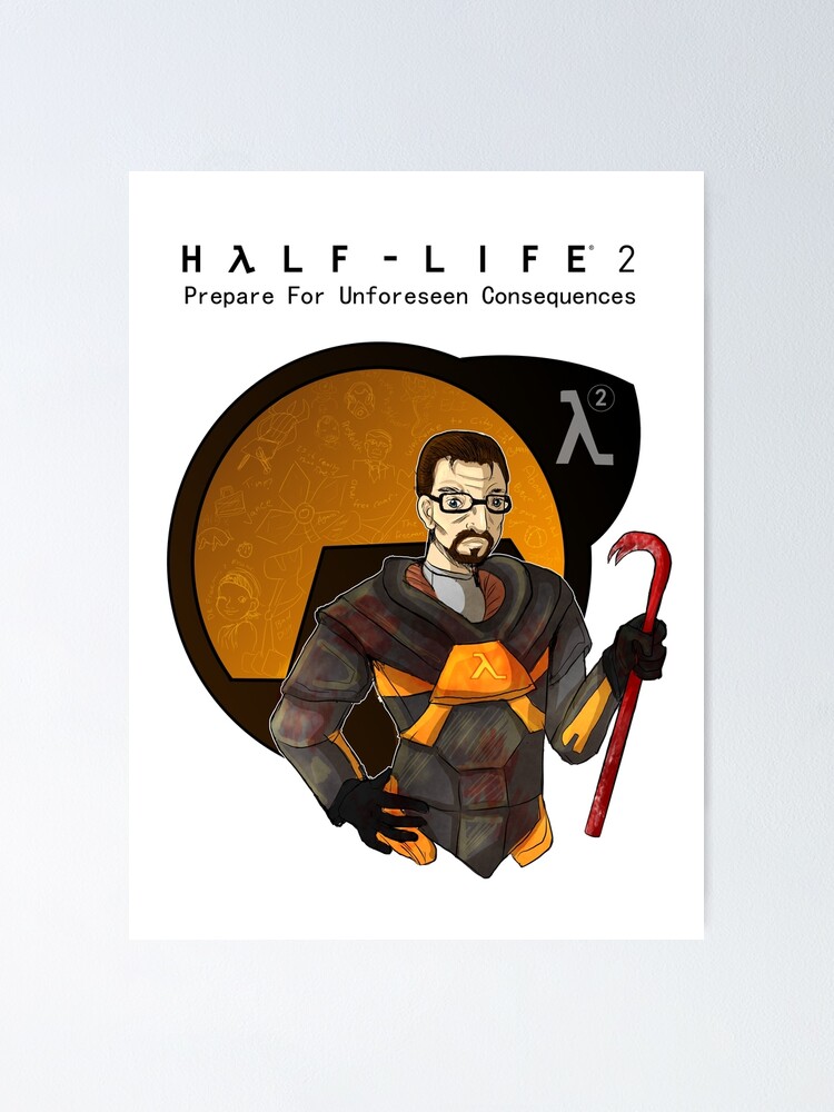Póster «Diseño de póster de Half Life 2» de KawaiiJunimo | Redbubble
