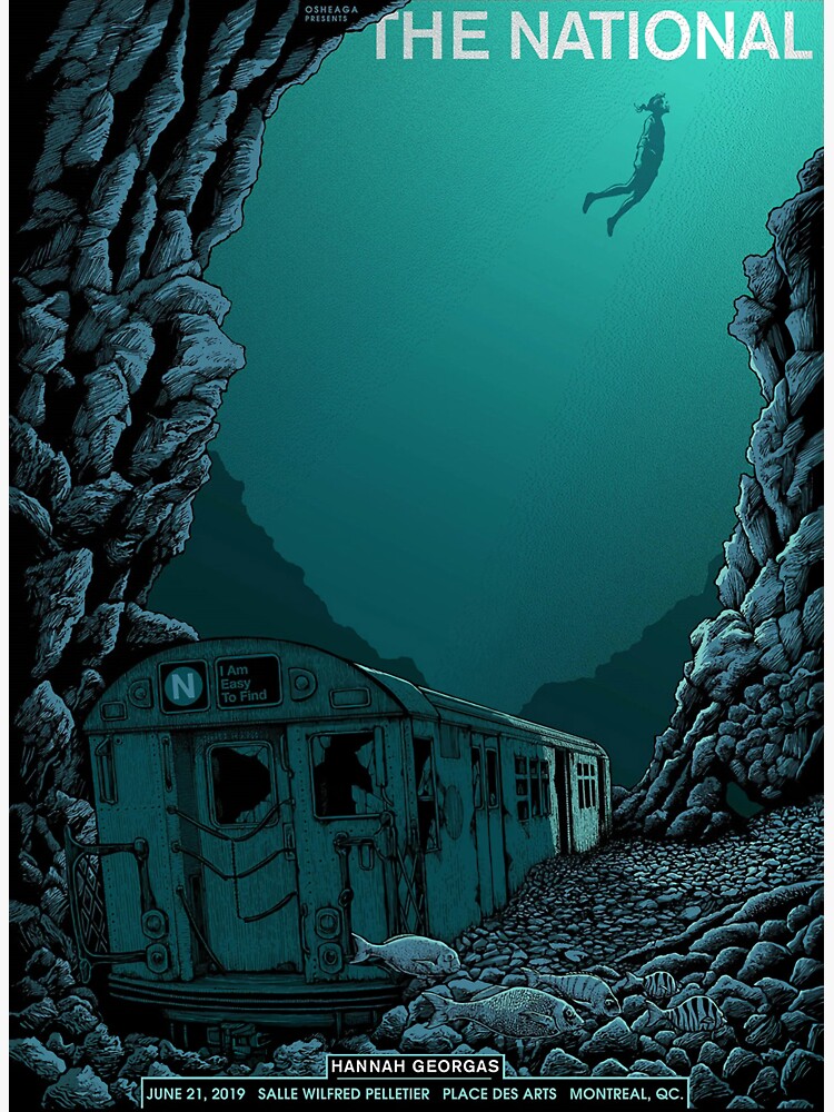 "The National Concert Poster" Sticker by murrayderek | Redbubble