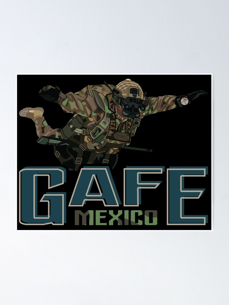 "Gafe Mexican Army Paratrooper #2183" Poster for Sale by Rare-Militia ...