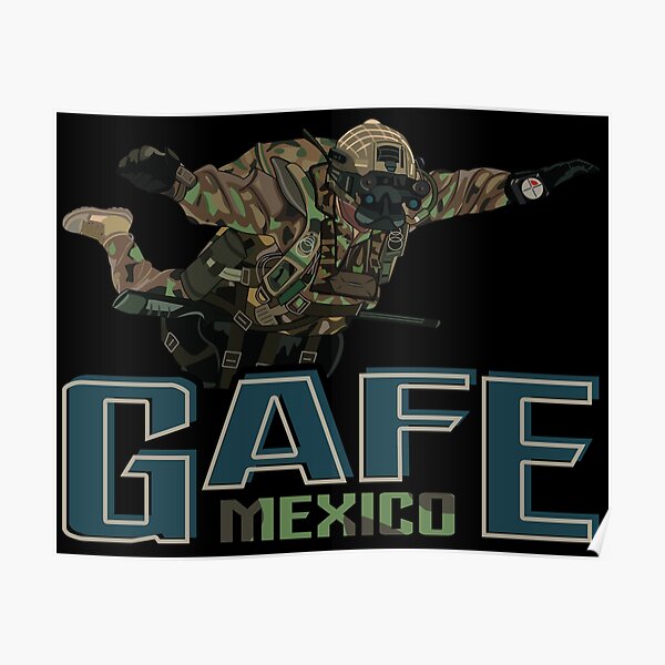 "Gafe Mexican Army Paratrooper #2183" Poster for Sale by Rare-Militia ...