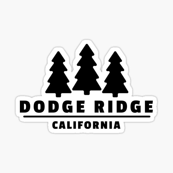 "Dodge Ridge Mountain Ski Snowboard - Dodge Ridge Resort" Sticker for ...