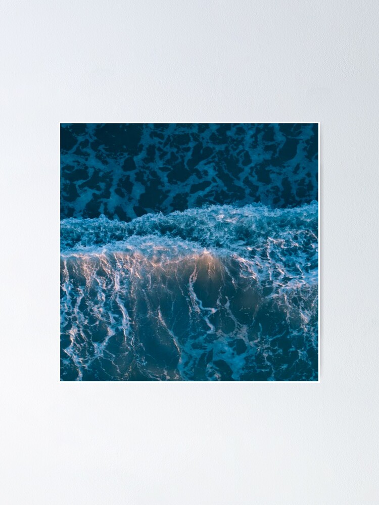 "Ocean water waves water pacific " Poster for Sale by BeachyBreezy ...