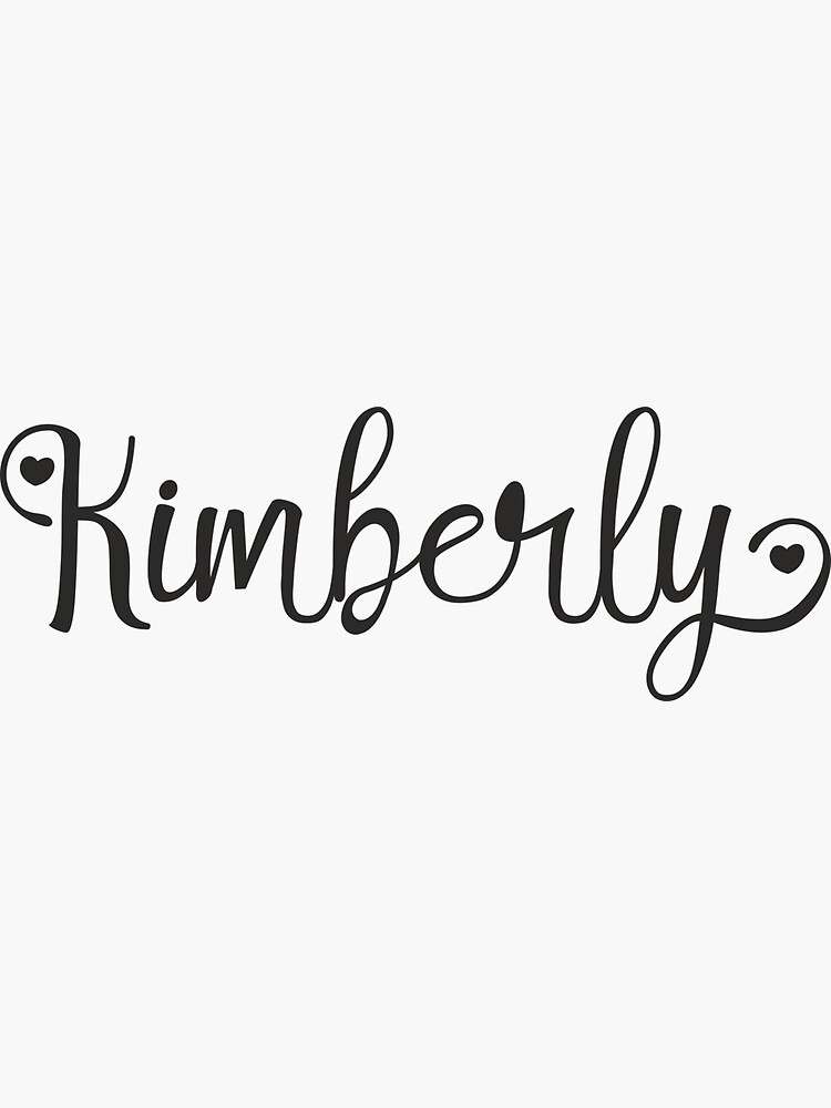 Pegatina «Nombre de Kimberly, caligrafía de Kimberly, regalo para ...