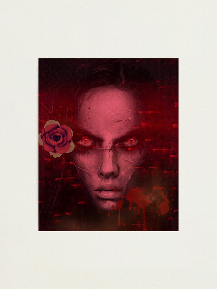 Lámina fotográfica «Lady Ghoul regresa de entre los muertos con ojos ...