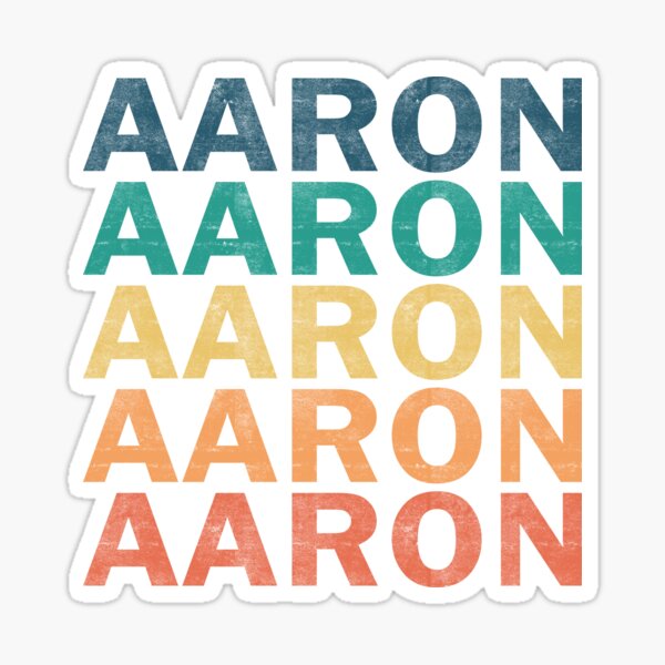 Pegatina «Camiseta con el nombre de Aaron - Camiseta con el nombre ...