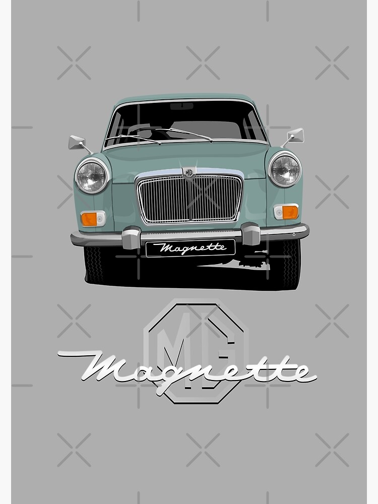 Póster «MG Magnette Mark IV - curvas en gris humo» de knappidesign ...