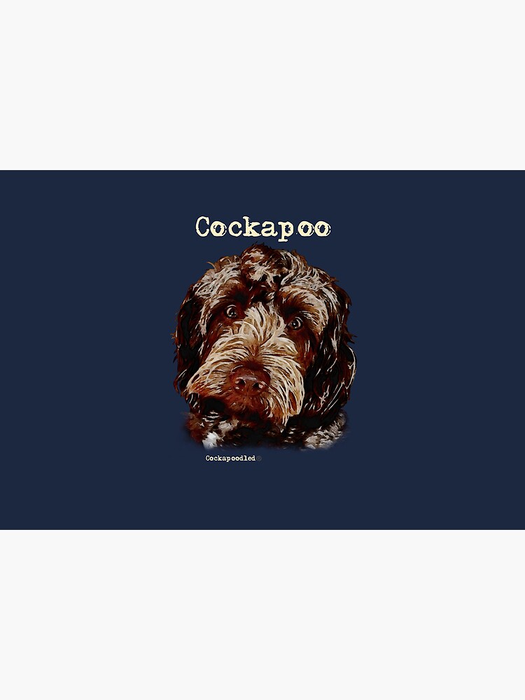 "Chocolate Brown Cockapoo Dog " Mask for Sale by cockapoodled | Redbubble