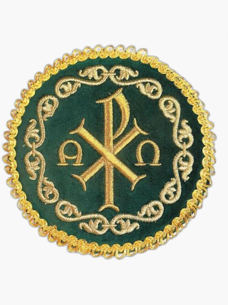 "Christogram Constantine Christian symbol" Sticker for Sale by ...