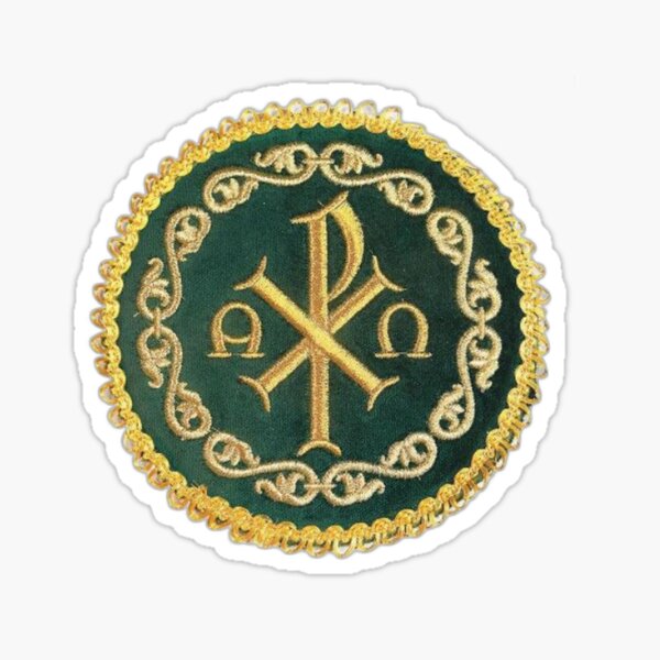 "Christogram Constantine Christian symbol" Sticker for Sale by ...