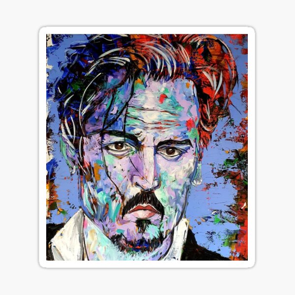 " Johnny depp" Sticker by DSMM | Redbubble