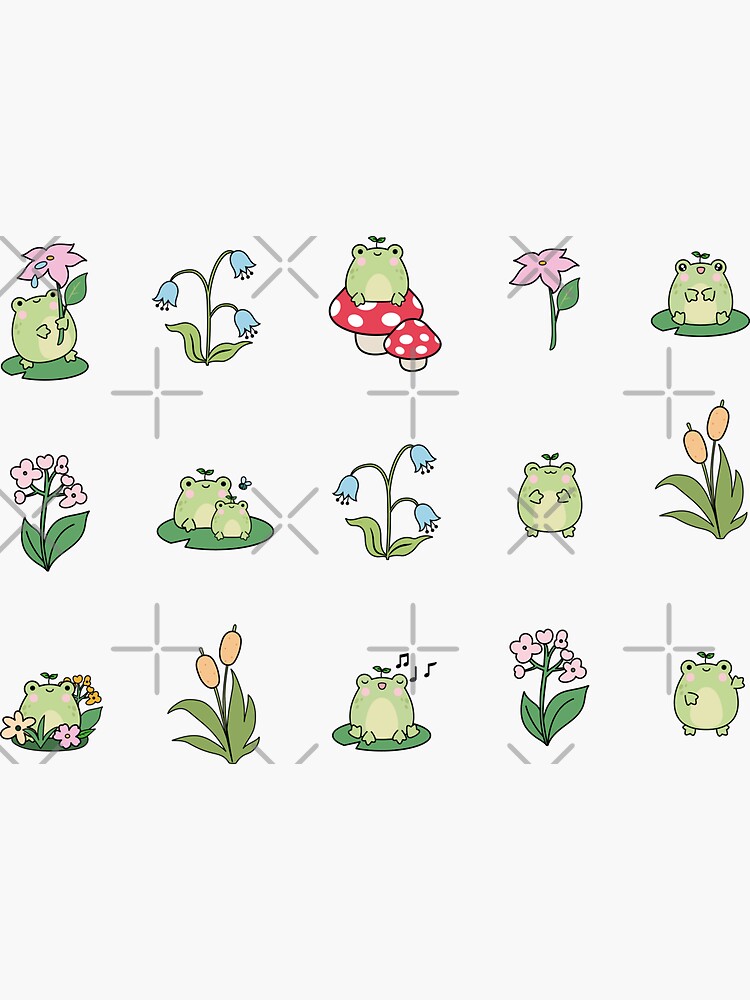 Cute Frog Sapi Sticker For Sale By Xothemonster Redbubble