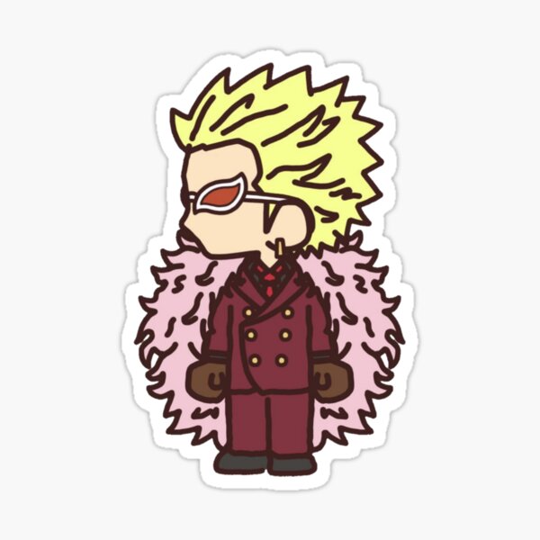 "Doflamingo One Piece" Sticker for Sale by Aeyssa | Redbubble