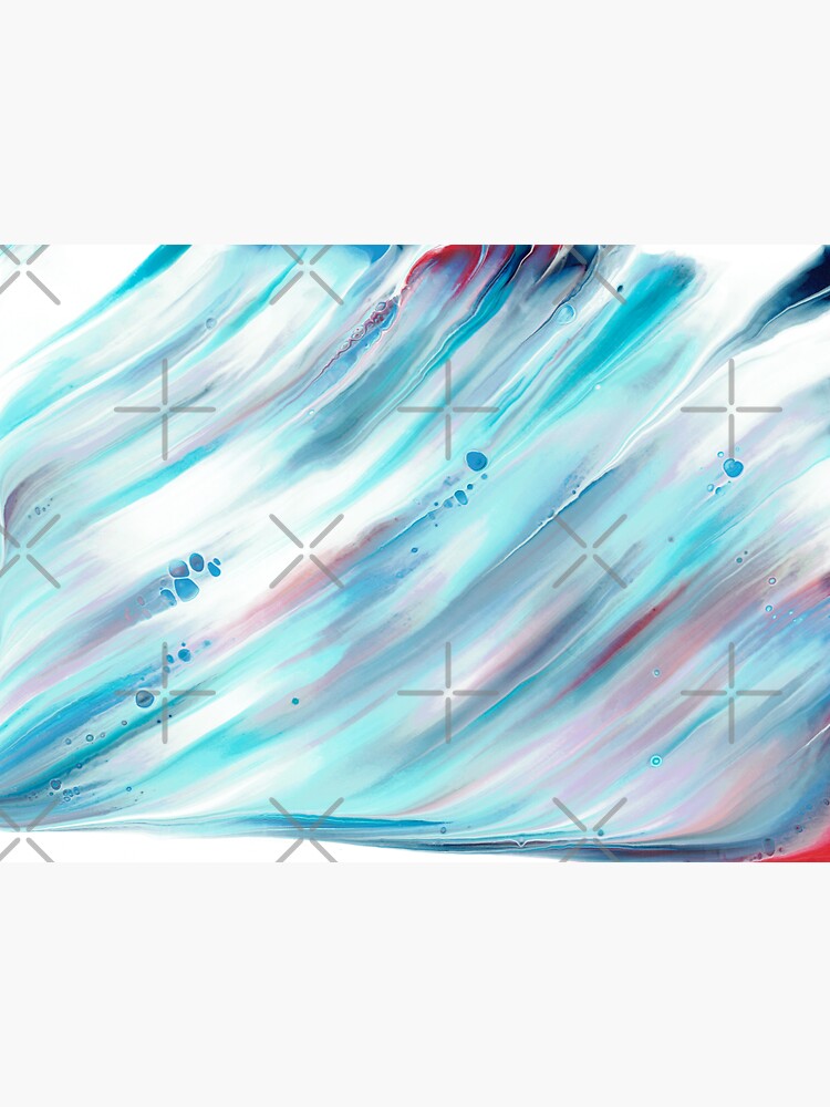 "Swipe of Blue " Sticker for Sale by Ideka-Art | Redbubble