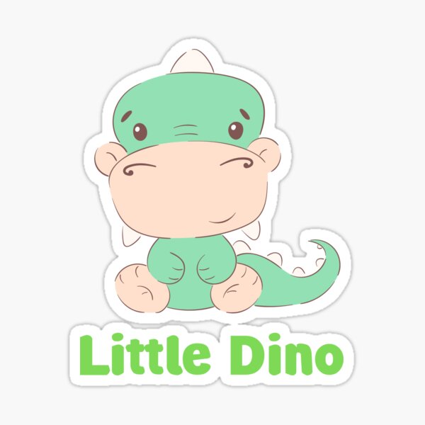 "Dinosaur Little Dino" Sticker for Sale by Cute-Store-HQ | Redbubble