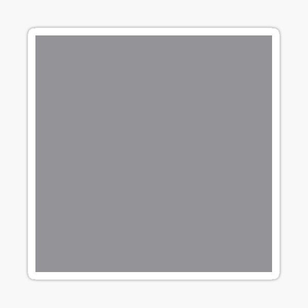 "Solid and Bleak Ultimate Gray Color " Sticker by nocap82 | Redbubble
