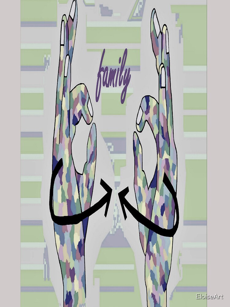 "ASL Family in Denim Colors" iPhone Case for Sale by EloiseArt | Redbubble