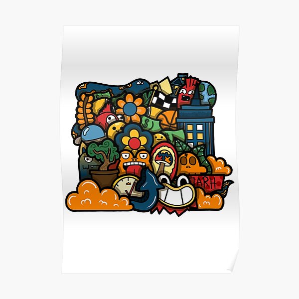 "Doodle art" Poster for Sale by JarhDesign | Redbubble