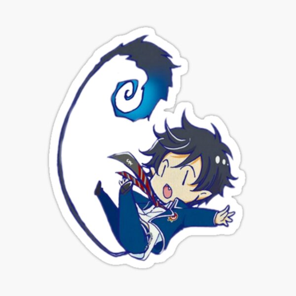 "Blue Exorcist" Sticker by AniePieArt | Redbubble