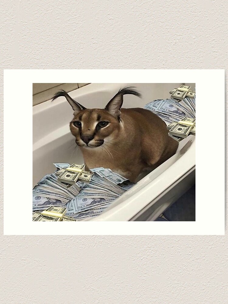 "Big Floppa cash" Art Print for Sale by Thomass770 | Redbubble