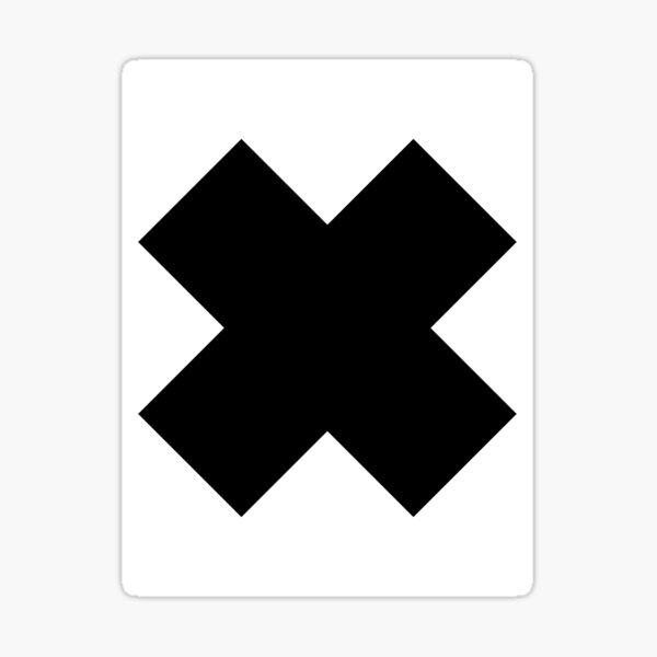 "cross" Sticker for Sale by Felbermayr | Redbubble