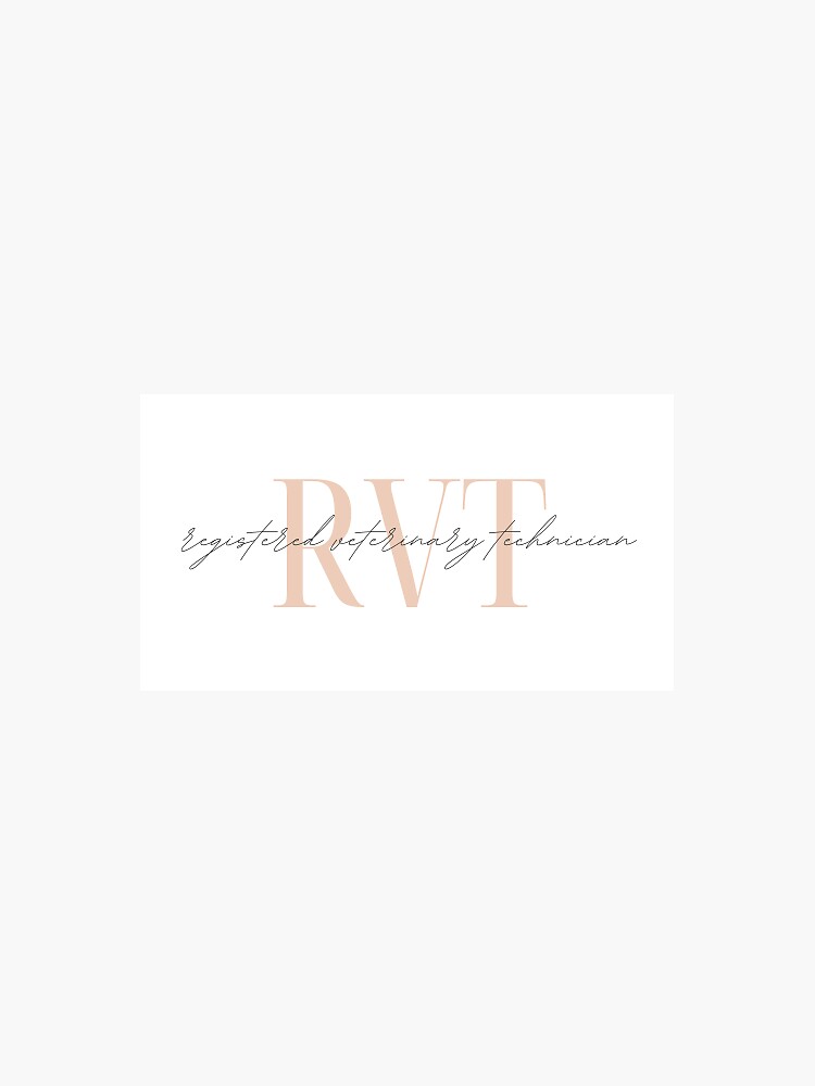 "Registered Veterinary Technician (RVT) Sticker" Sticker for Sale by avalcraw | Redbubble