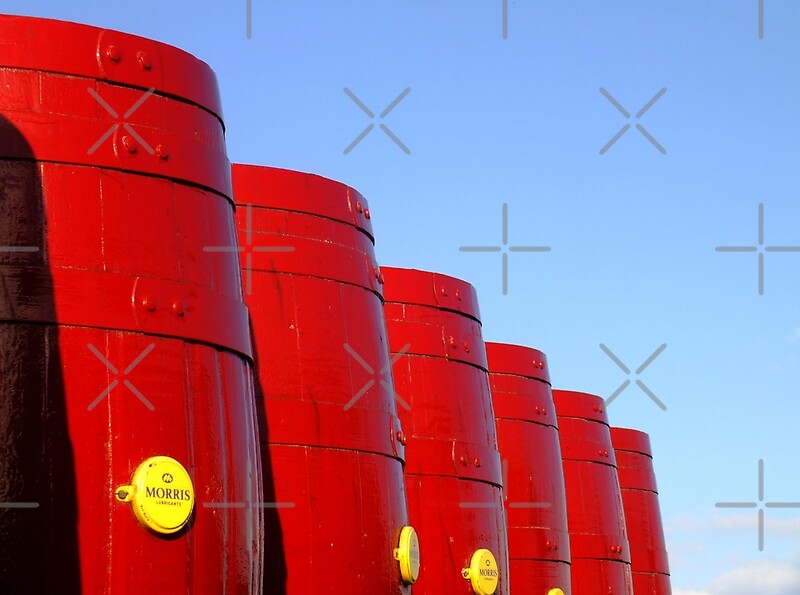"Six Red Barrels" by Yampimon | Redbubble